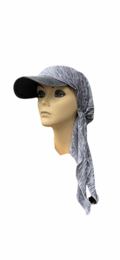 New Sun Visor Head Scarf | Modern Silver Grey Hat | Tichel Hijab Beanie ...